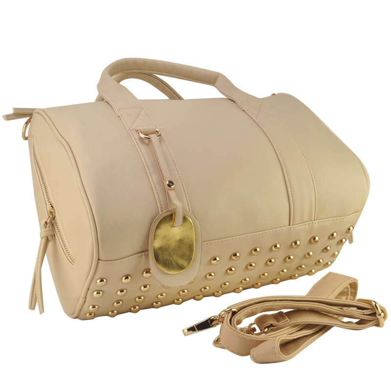 Rivets Decoration Women Handbag (beige) on Luulla